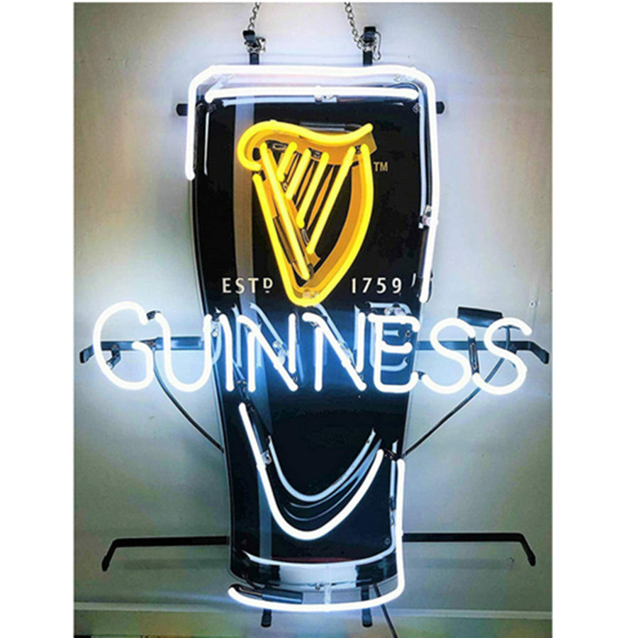 Estd 1759 Guinness Harp Lager Black Can Neon Signs – Quirks!