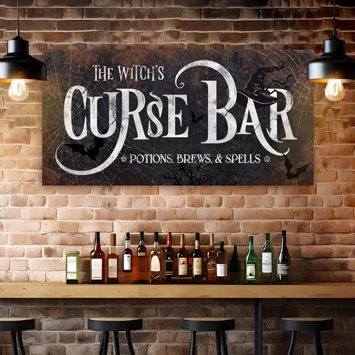 The Witch's Curse Bar Halloween Sign III – Quirks!