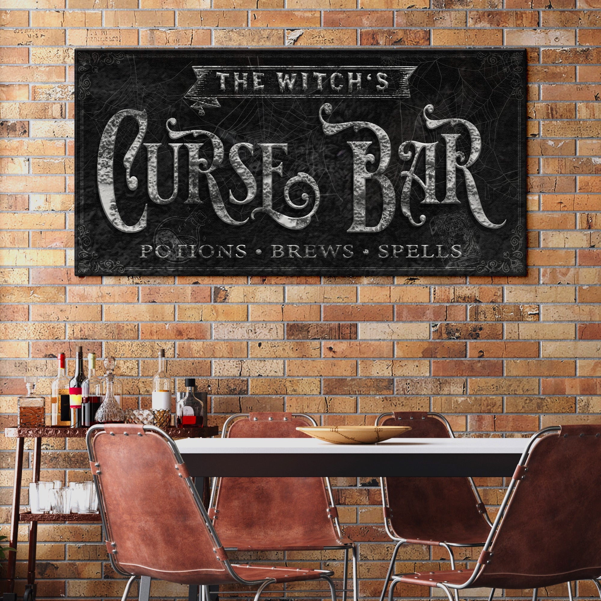 The Witch's Curse Bar Halloween Sign II – Quirks!