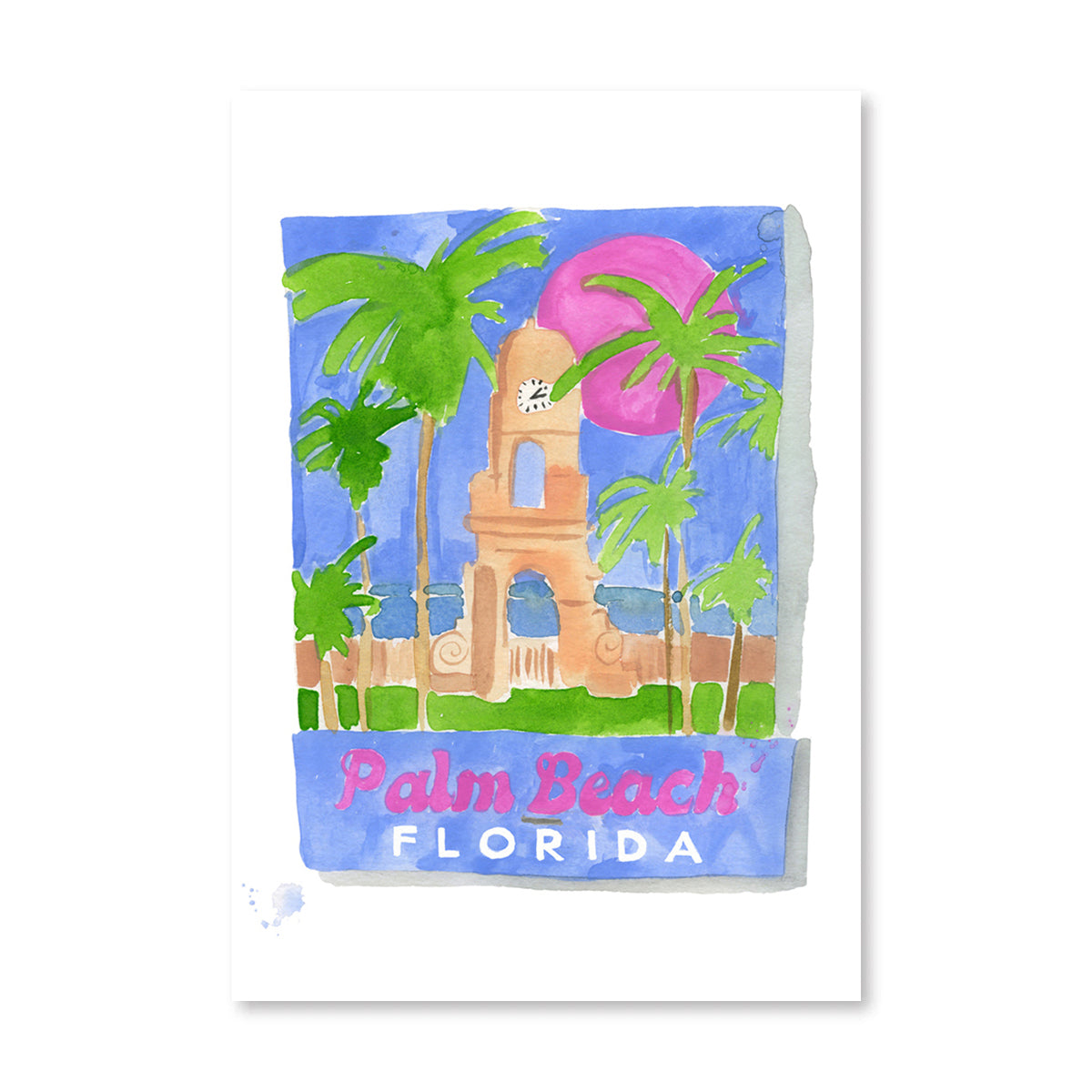 Palm Beach Matchbook Art Print – Quirks!