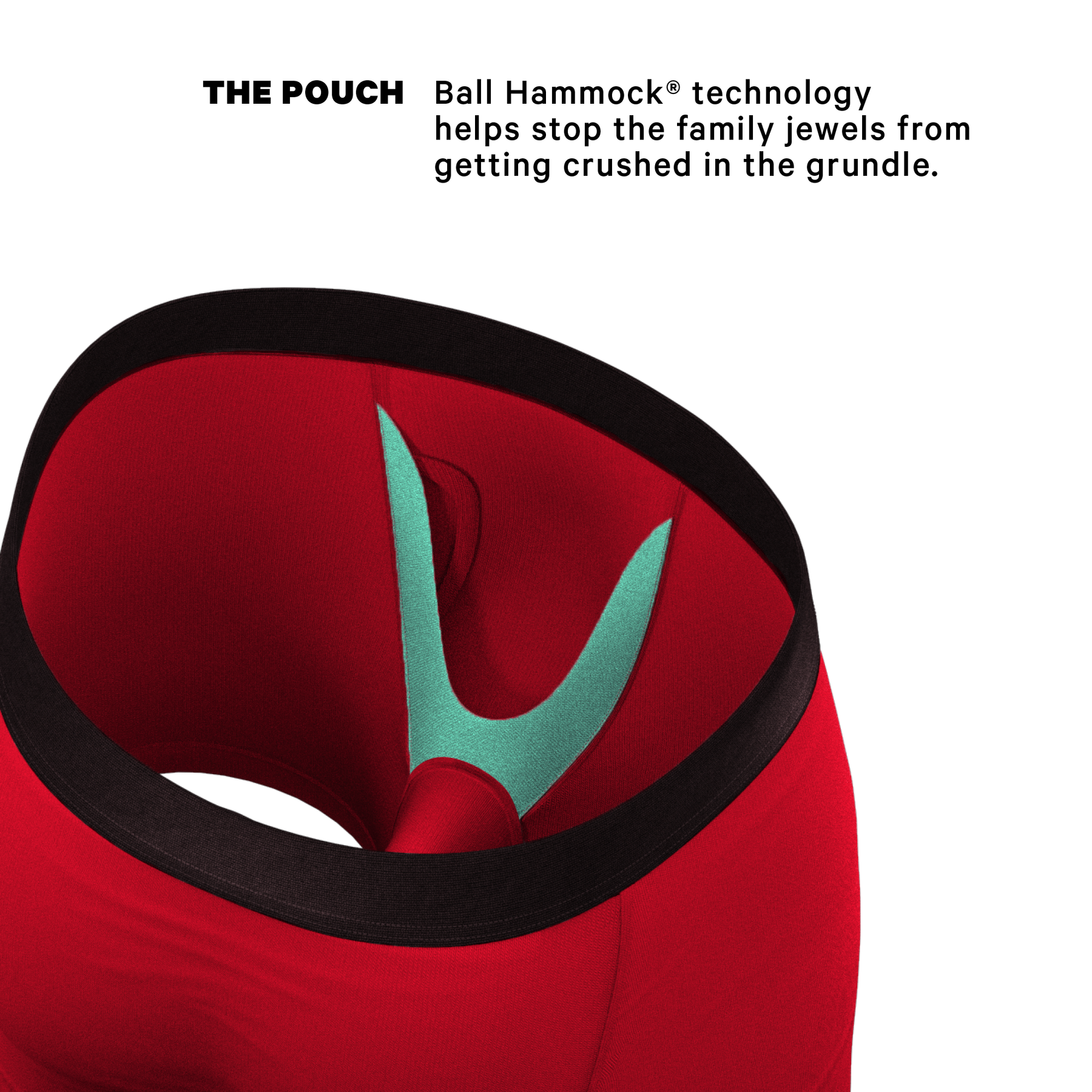 The Red Velvet | Dark Red Ball Hammock® Pouch Underwear With Fly – Quirks!