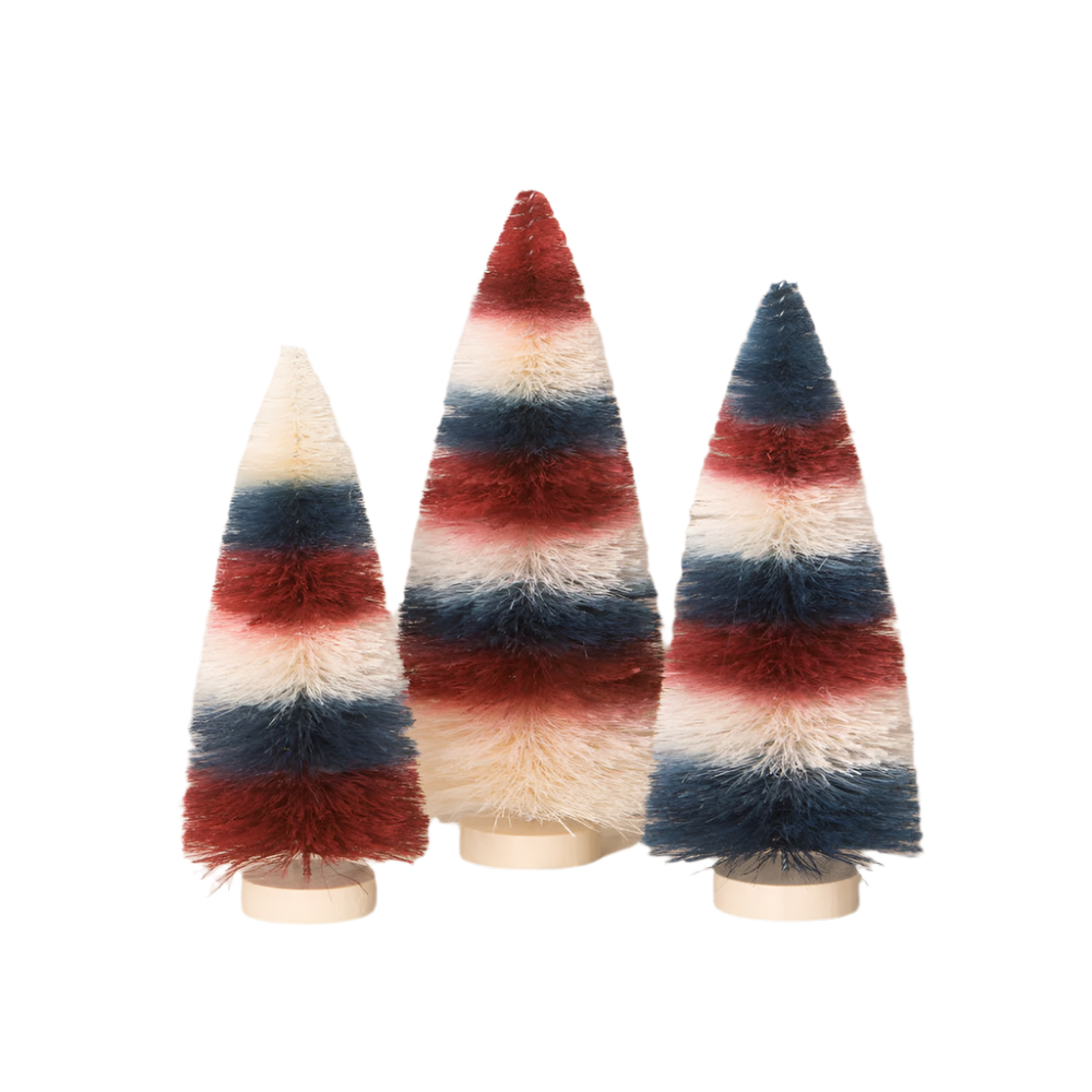 Americana Striped Trees S3 by Bethany Lowe Designs – Quirks!