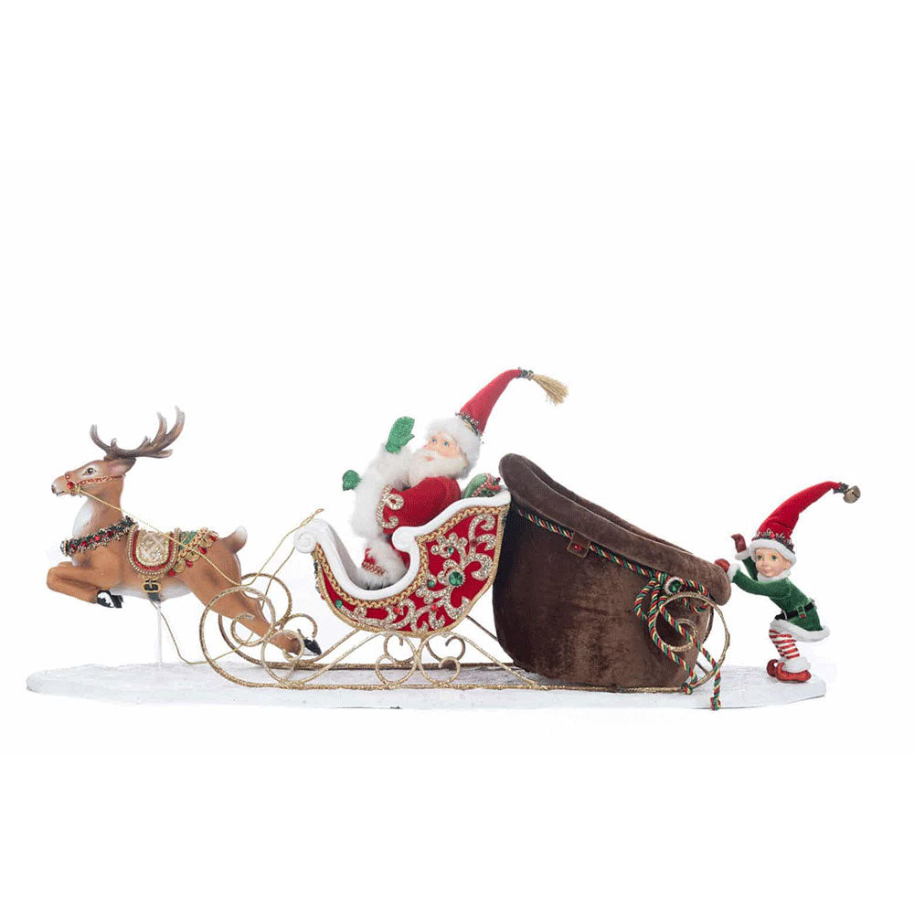 Christmas in the City Santa with Elf Catching a Ride by Katherine's Co ...