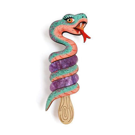 Snake Ice Cream Brooch by Laliblue – Quirks!