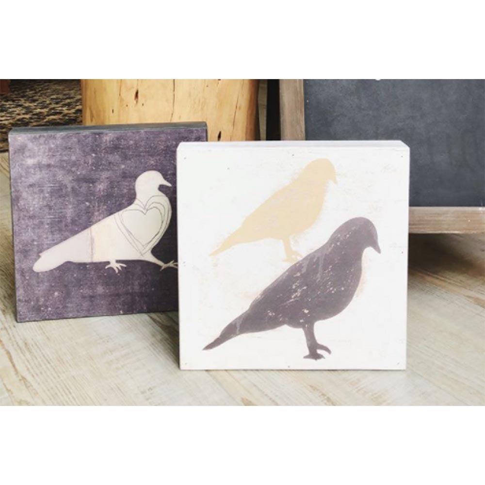 "Stacked Birds" 36" x 36" Art Print – Quirks!